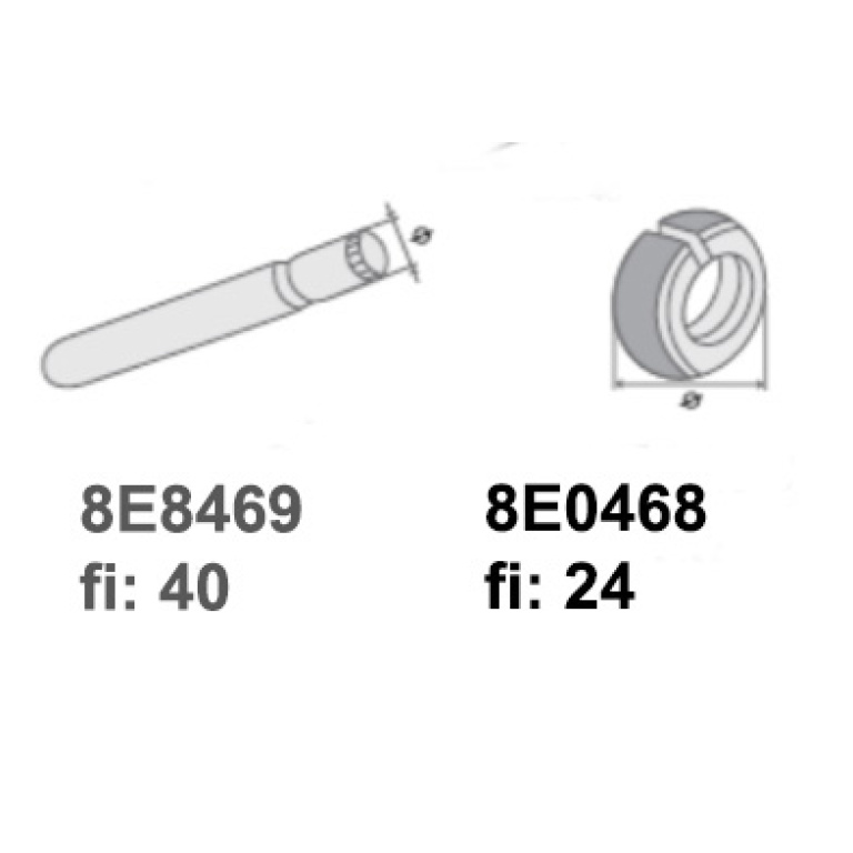 1U3452 Caterpillar zob, 8E8469 varovalk in 8E0468 zatič, set 3 kom ...