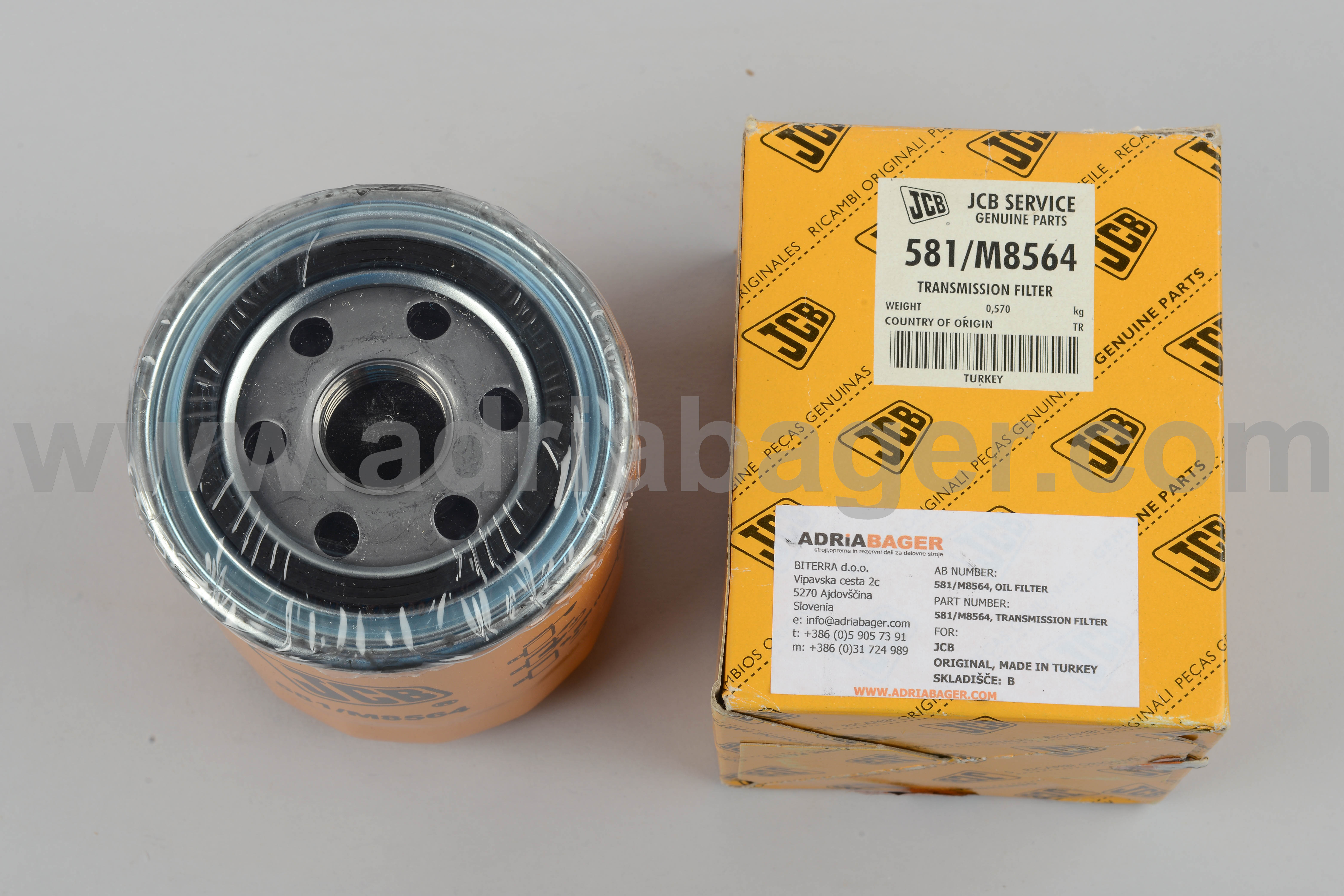 581/M8564 za JCB 4CX, filter transmisij - Adriabager
